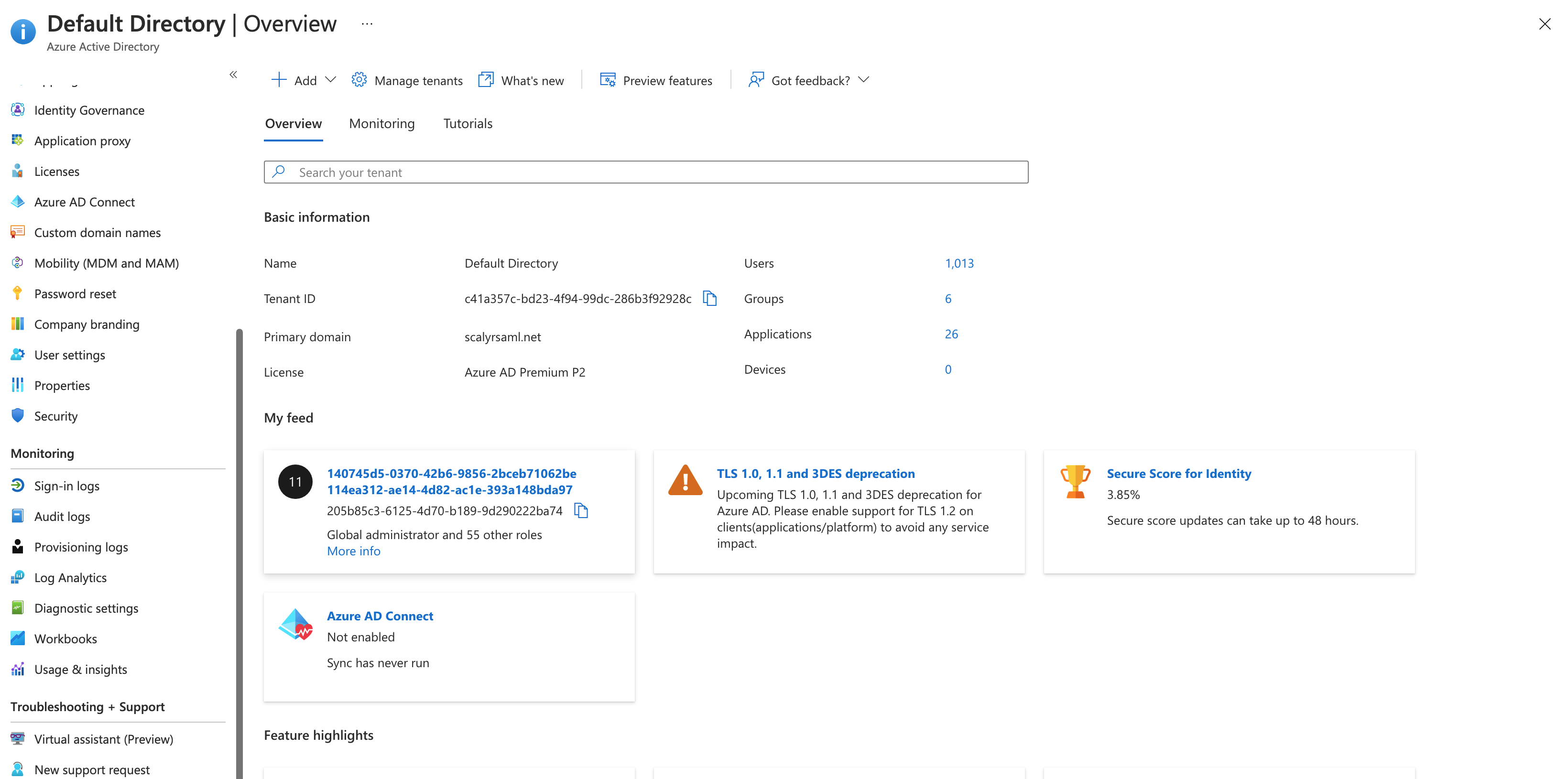 Azure EventHub Monitor – DataSet Customer Portal